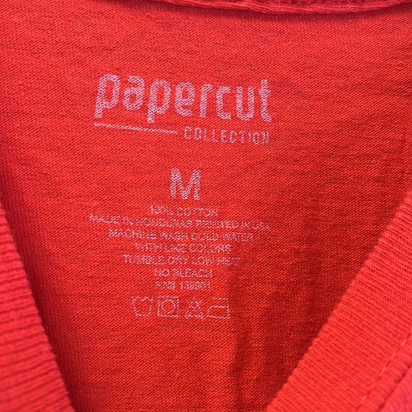 Papercut Collection | Shirts | Papercut Collection Red Graphic Tshirt | Poshmark